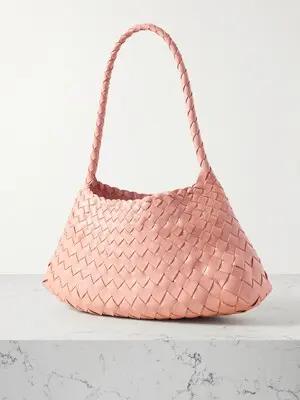 Dragon Diffusion Rosanna Mini Woven Leather Tote
