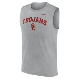 Nike Usc Primetime Arch Legend Muscle Tank Top - Grey