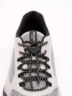 Prada Speedrock Leather And Mesh Sneakers - Multicolor
