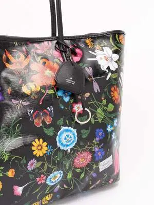 Gucci Floral Print Tote Bag