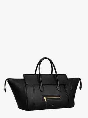 Celine Luggage Leather Handbag - Black
