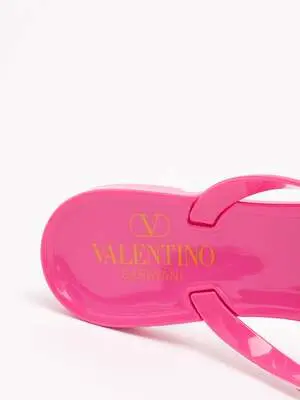 Valentino Garavani Pvc Rockstud Thong Sandals - Multicolor