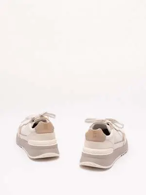 Brunello Cucinelli Calf Leather Lace-up Sneakers