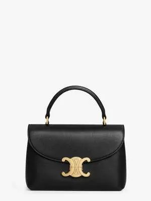 Celine Teen Nino Leather Crossbody Bag - Black