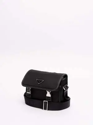 Prada Re-nylon And Saffiano Leather Shoulder Bag