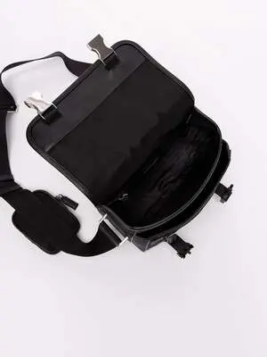 Prada Re-nylon And Saffiano Leather Shoulder Bag