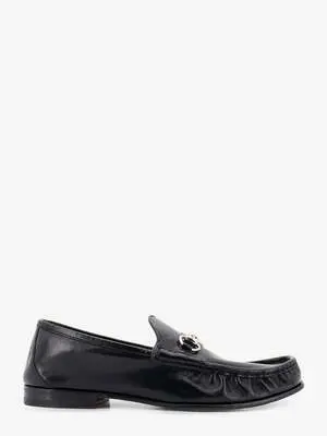 Gucci Lugano Leather Loafers - Black