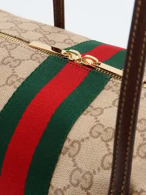 Gucci Melrose Gg Fabric Shoulder Bag - Cream