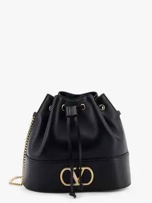 Valentino Garavani Vlogo Signature Leather Bucket Bag - Multicolor