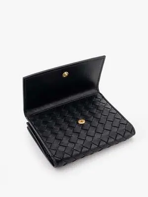 Bottega Veneta Bi-fold Intrecciato Wallet With Zip