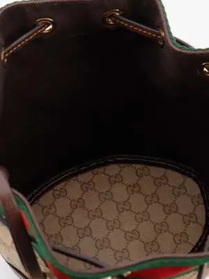 Gucci Gg Fabric Bucket Bag - Cream