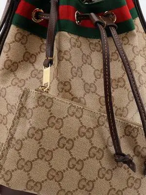 Gucci Gg Fabric Bucket Bag - Cream