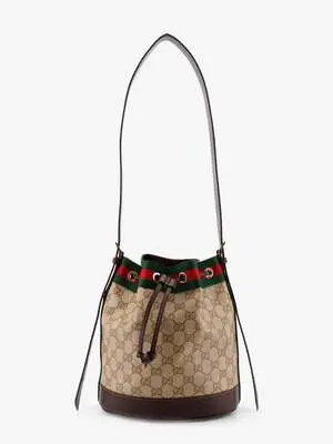 Gucci Gg Fabric Bucket Bag - Cream