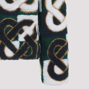 Casablanca Check Monogram Fleece Jacket - Multicolor