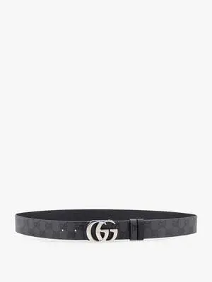 Gucci Gucci GG Marmont Reversible Leather Belt Black