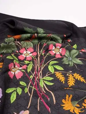 Gucci Flora` Foulard - Multicolor