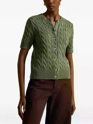 Polo Ralph Lauren Cable-knit Cotton Cardigan - Green