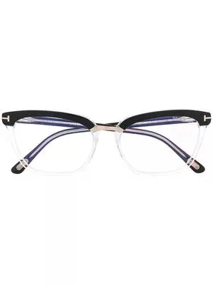 TOM FORD Square Frame Optical Glasses - Black
