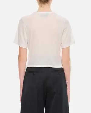 Simone Rocha T-shirt With Bow Detail - Bianco