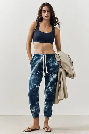Electric & Rose Tie-dye Drawstring Cotton Blend Joggers