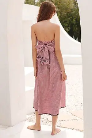 SNDYS. Logen Embroidered Midi Dress
