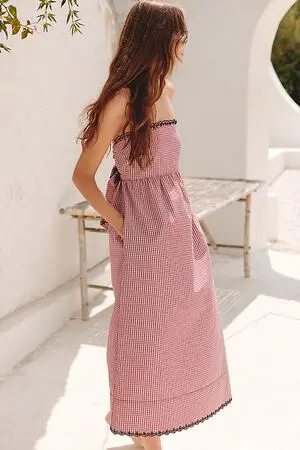 SNDYS. Logen Embroidered Midi Dress