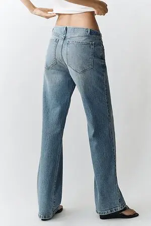 PILCRO Mid Rise Clean Waist Stovepipe Jeans