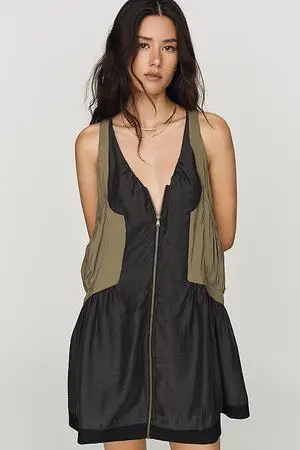 Anthropologie Sleeveless Swg Mi Dress - Black