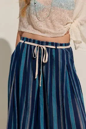 Free People Sea Bloom Pants - Navy Combo