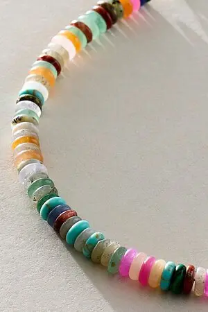 ALV Anguilla Beaded Anklet - Rainbow