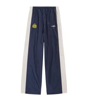 Balenciaga Cotton-blend Technical Trousers - Blue
