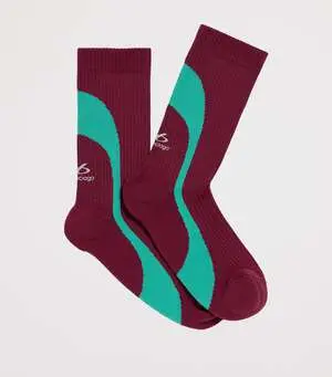 Balenciaga Wave Print Socks