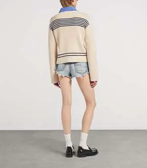 Balenciaga Cotton Striped Sweater