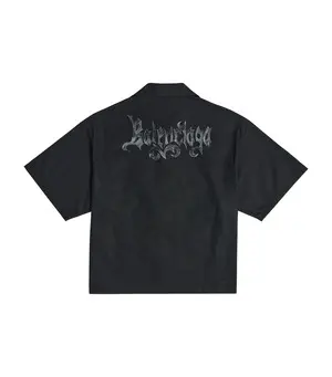 Balenciaga Cotton Logo Bowling Shirt
