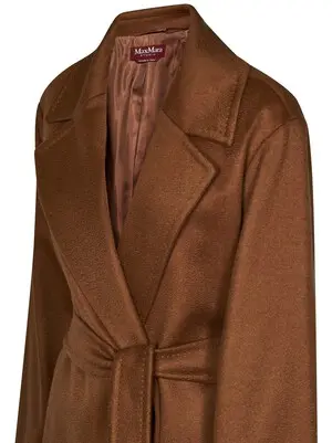 Max Mara Belted Long-sleeved Coat