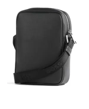 Hugo Boss Logo-print Leather Messenger Bag