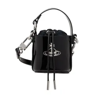 VIVIENNE WESTWOOD Logo Mini Shoulder Bag - Black