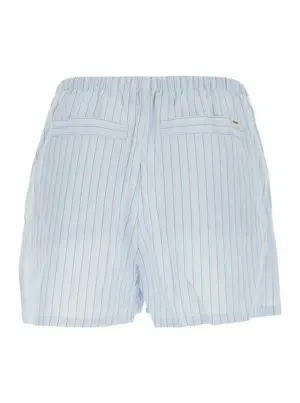 DUNST Pajama Mini Striped Drawstring Shorts