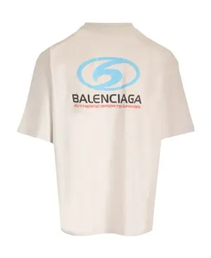 Balenciaga Logo Printed Crewneck T-shirt