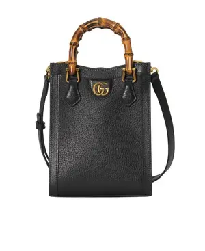 Gucci Bamboo Handle Tote Bag - Black