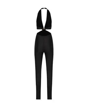Saint Laurent Cut-out Halterneck Jumpsuit