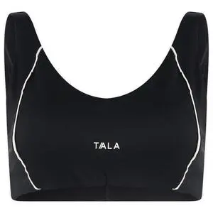 TALA Skinluxe Contrast Piping Sports Bra - Shadow Black