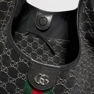 Gucci Giglio Large Tote Bag - Black