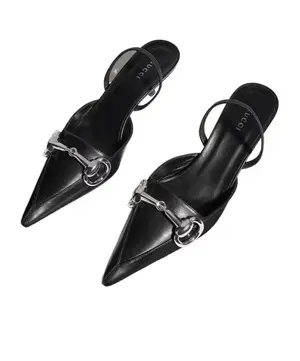 Gucci Boulevard Slingback Pumps - Black