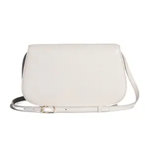Gucci Bamboo Closure Shoulder Bag - White