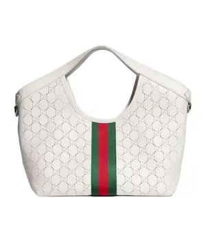 Gucci Giglio Small Tote Bag - White