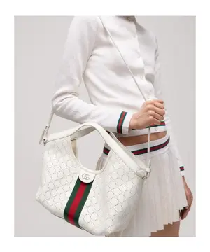 Gucci Giglio Small Tote Bag - White