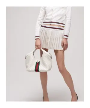 Gucci Giglio Small Tote Bag - White