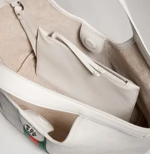 Gucci Giglio Small Tote Bag - White
