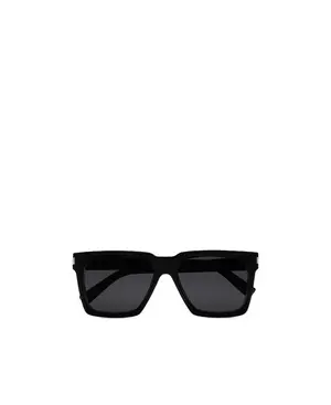Saint Laurent Square Frame Sunglasses - Black